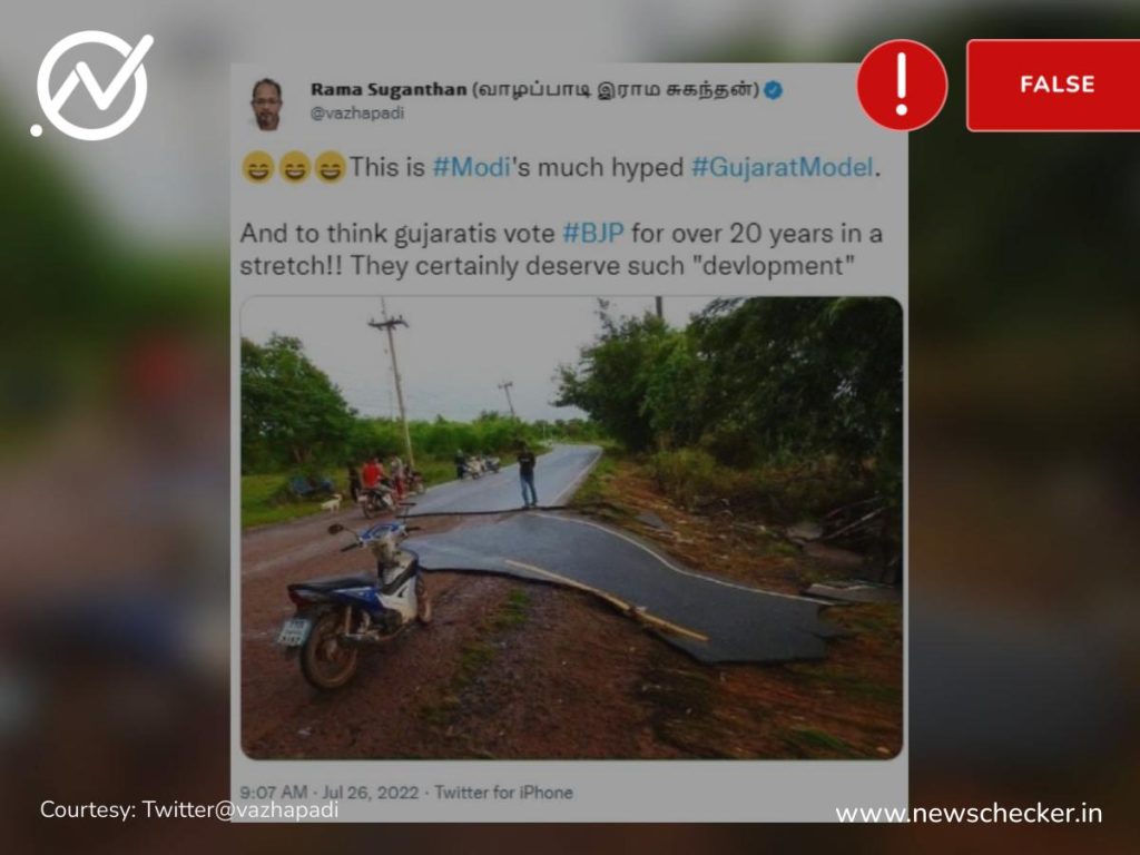 Viral Image Of A Broken Road Is Not From India But From Thailand ...