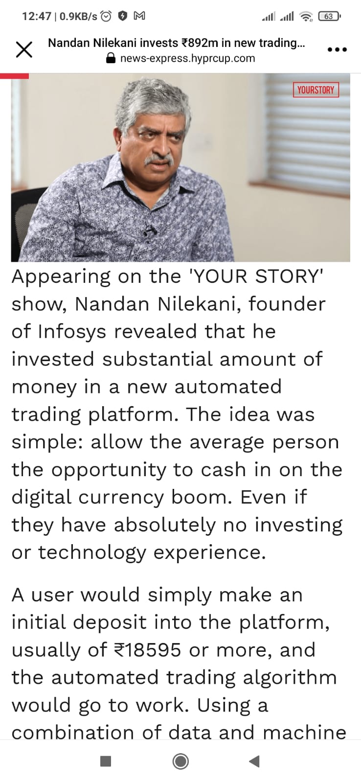 Fact Check: Nandan Nilekani Invests $892mn In Crypto Trading Platform? Here’s The Truth Behind ...