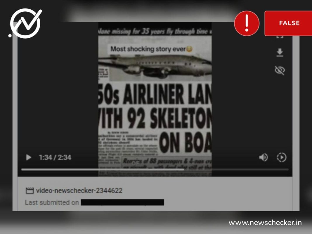 Fact Check: Viral Story Of Time-Travelling Santiago Flight 513 Is A ...