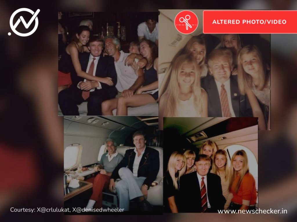 Fact Check: Viral Photos Of Donald Trump With Jeffey Epstein Found To Be AI-Generated