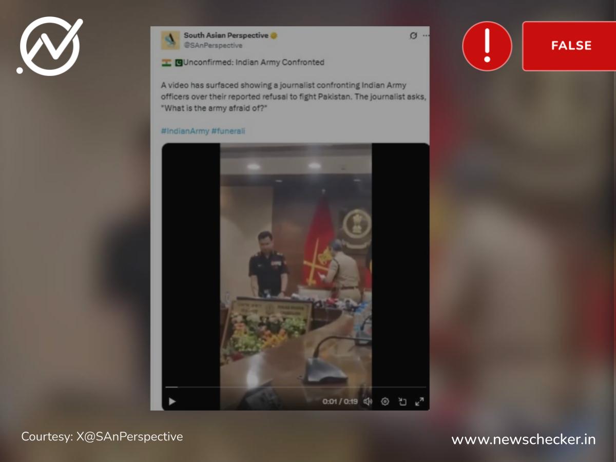 Fact Check: ‘What Is The Indian Army Afraid Of?’: Old, Unrelated Video ...