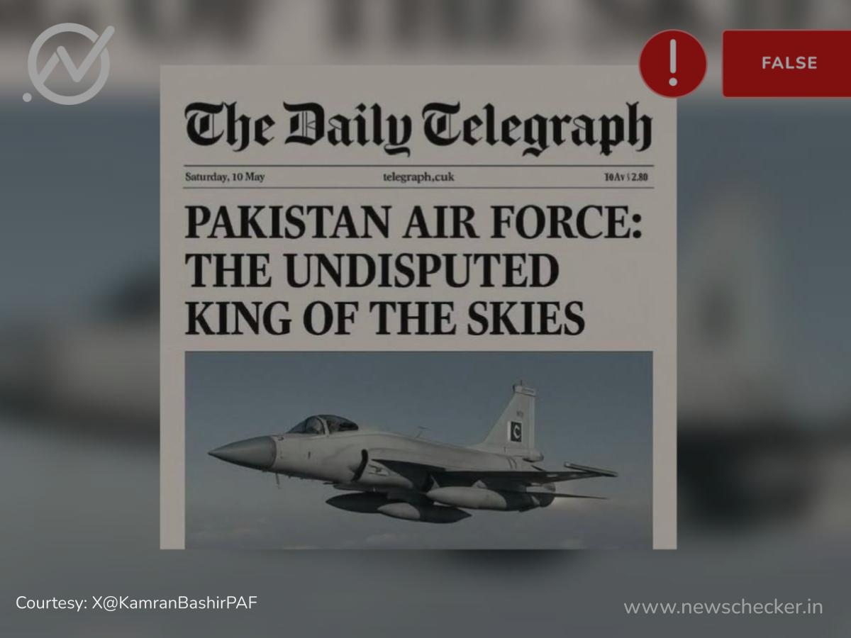 Fact Check: AI-Generated Front Page Of ‘The Daily Telegraph’ Praising ...