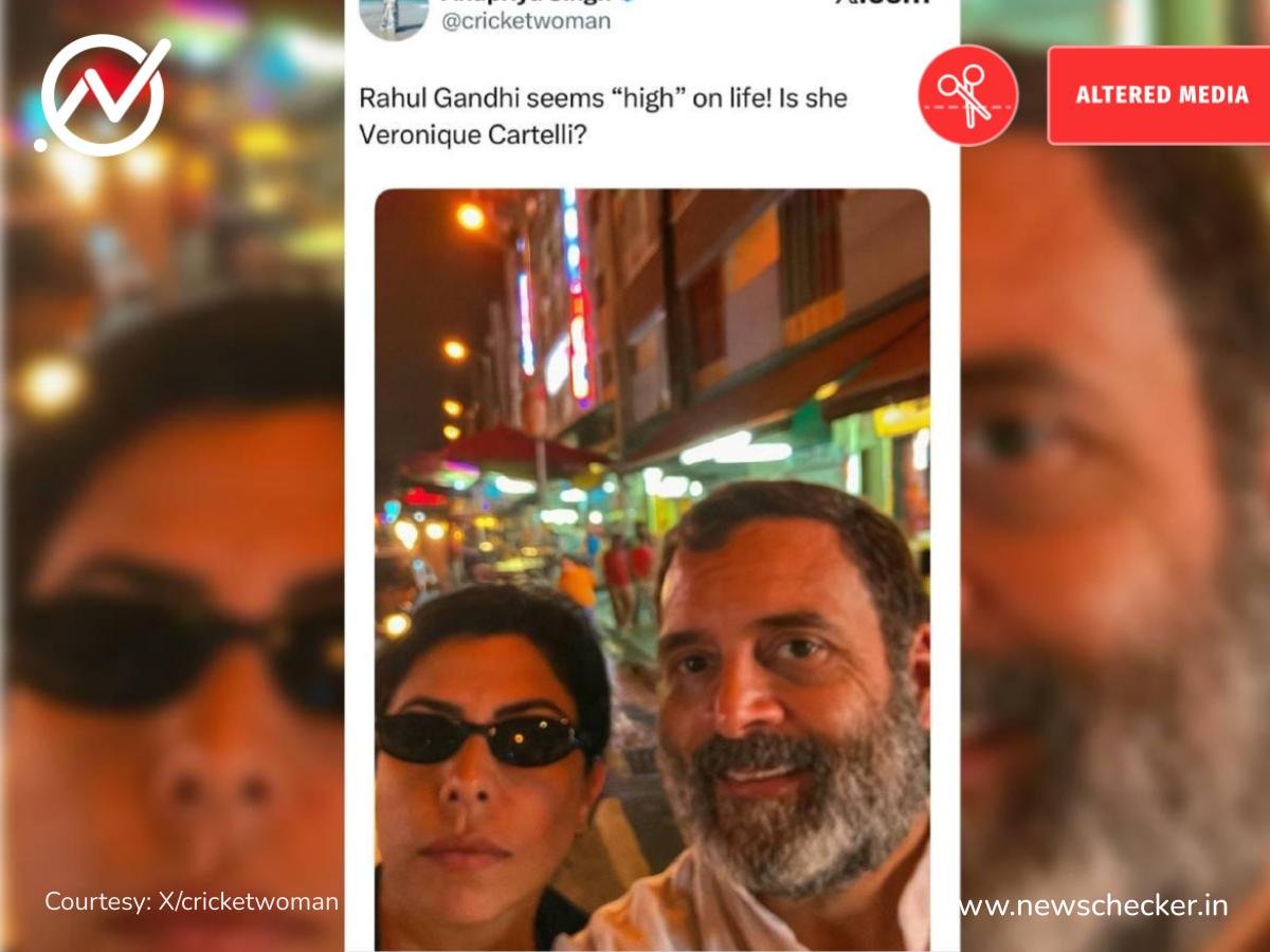 Viral Selfie of Rahul Gandhi with Woman is AI-Generated